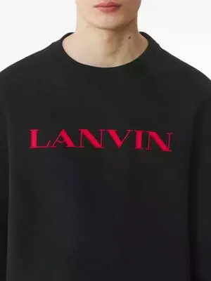 LANVIN Embroidered Logo Sweatshirt - Black
