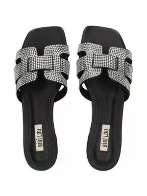 BIBI LOU Embellished Square-toe Sandals