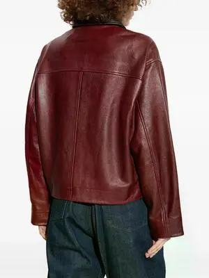 Rag & Bone Flap-pocket Leather Jacket - Red