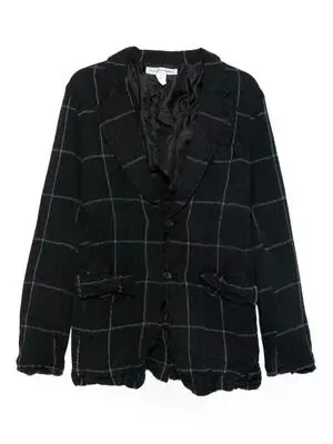 Comme Des Garçons Checked Blazer - Grey