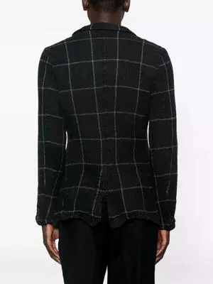 Comme Des Garçons Checked Blazer