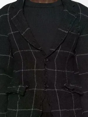 Comme Des Garçons Checked Blazer