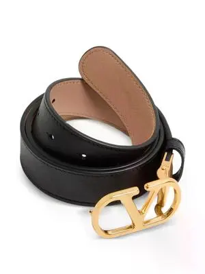 Valentino Garavani Vlogo Signature Reversible Belt - Black