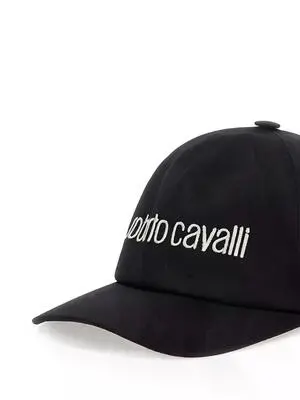 Roberto Cavalli Embroidered Logo Baseball Cap - Black