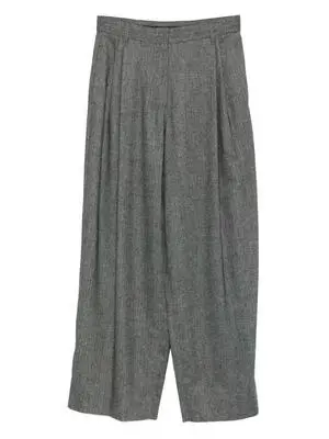 Max Mara Pleated Cropped Trousers - Grey