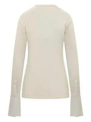 DARKPARK Nora Contrast-cuff T-shirt - Neutrals