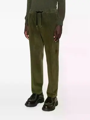 CELLAR DOOR Drawstring Corduroy Trousers - Green