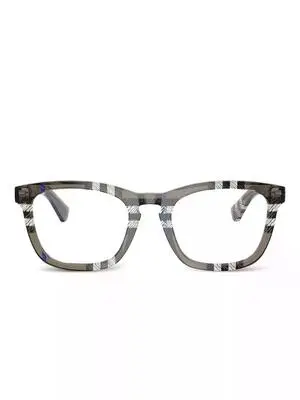 Burberry Check-pattern Square-frame Glasses