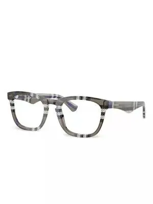 Burberry Check-pattern Square-frame Glasses