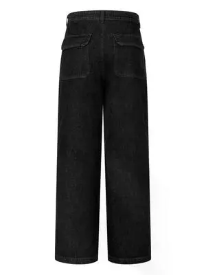 STUDIO TOMBOY Drawstring Straight-leg Jeans