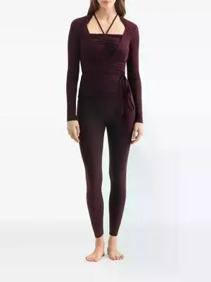 ERES Charlotte Wrap Top - Brown