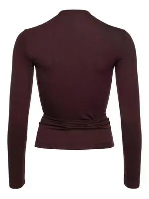 ERES Charlotte Wrap Top - Brown