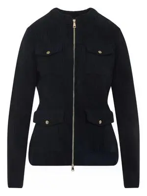 Moncler Ribbed Fitted Jacket