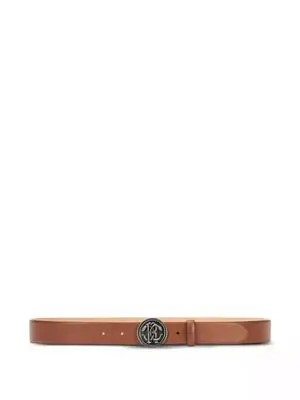 Roberto Cavalli Snake-buckle Leather Belt - Brown