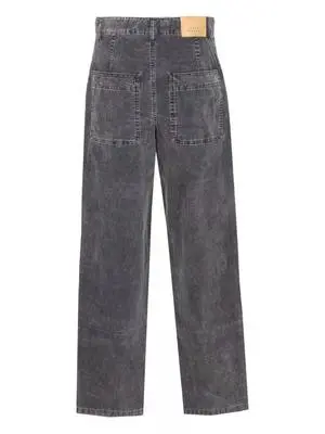 MARANT ETOILE Onyta Patch-pocket Corduroy Trousers - Black