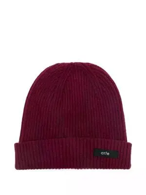 ARTE ANTWERP Ribbed-knit Beanie - Red