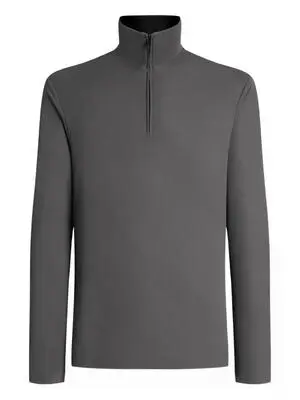 Dolce & Gabbana Half-zip Long-sleeve High Neck Top