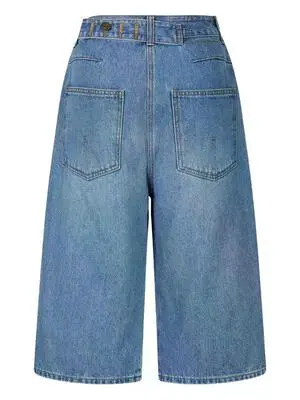STUDIO TOMBOY Buttoned Cropped Jeans - Blue