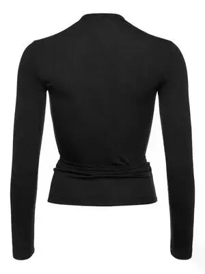 ERES Charlotte Wrap Top - Black