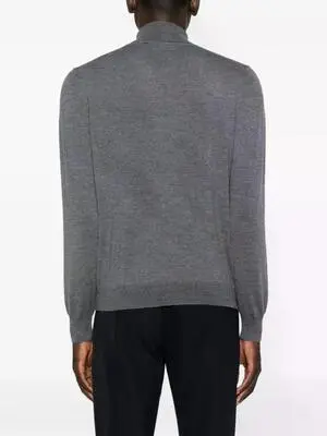 Tagliatore Turtleneck Wool Sweater - Grey