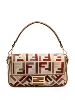 Fendi Medium Baguette Ff-motif Shoulder Bag