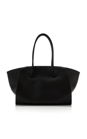 THE ROW Marlo 14 Leather Tote Bag - Black