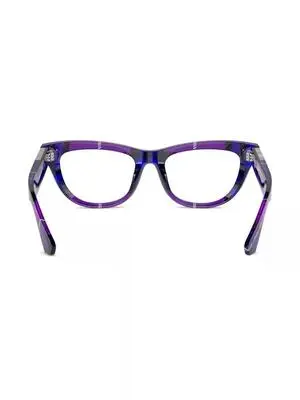 Burberry Check-pattern Cat-eye Glasses