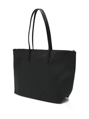Lacoste Logo-embroidered Tote Bag - Black