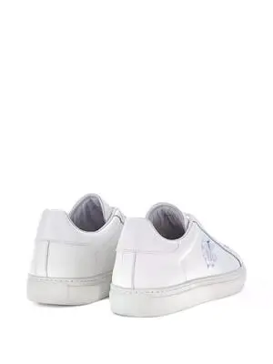 Roberto Cavalli Embossed-logo Leather Sneakers