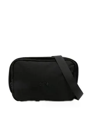 ARTE ANTWERP Zip-fastening Padded Messenger Bag - Black
