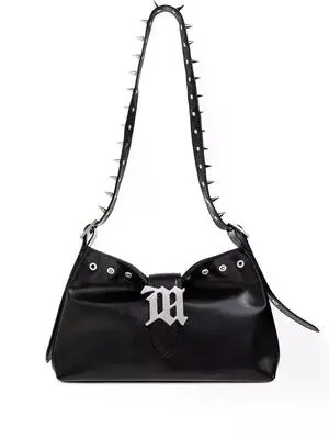 MISBHV Studded Logo-detail Shoulder Bag