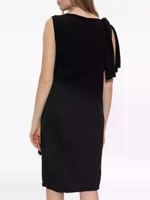 Moschino Sleeveless Knitted Mini Dress - Black