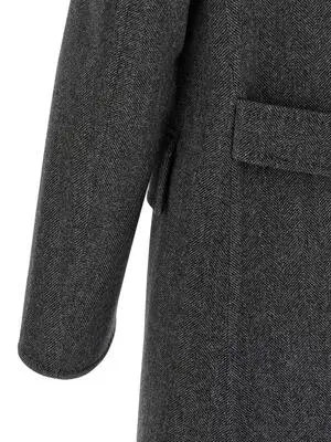 TOM FORD Herringbone Double-breasted Coat