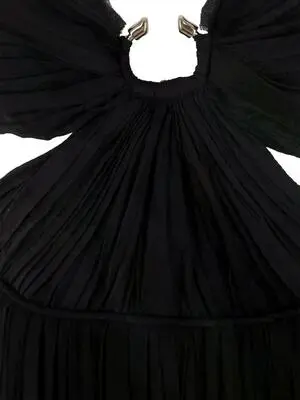 Chloé Off-shoulder Pleated Midi Dress