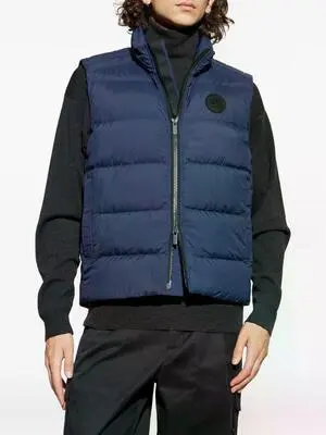 Canada Goose Quilted Logo-patch Gilet - Blue