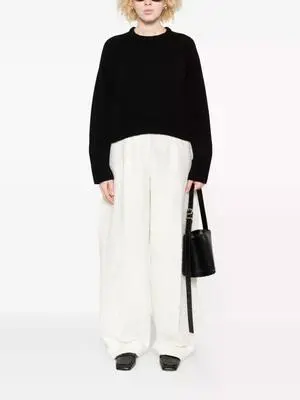 Loulou De Saison Round-neck Crop Sweater