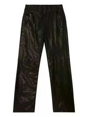 DIESEL Leather Trousers