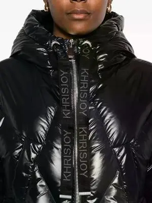 Khrisjoy Quilted Hooded Puffer Jacket - Black