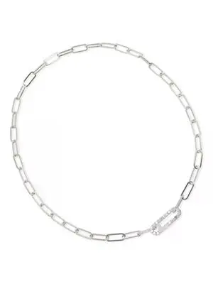 ALINKA 18k White Gold Linka Diamond Necklace - Silver