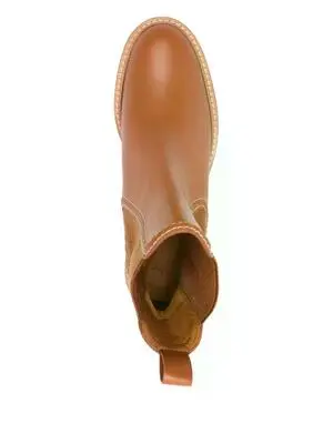 Chloé 60mm Leather-stitched Chelsea Boots