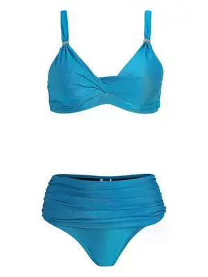 LYGIA & NANNY Triangle Bikini Top - Blue