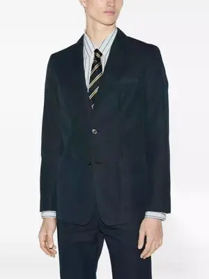 Gucci Embossed-logo Single-breasted Blazer