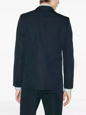 Gucci Embossed-logo Single-breasted Blazer