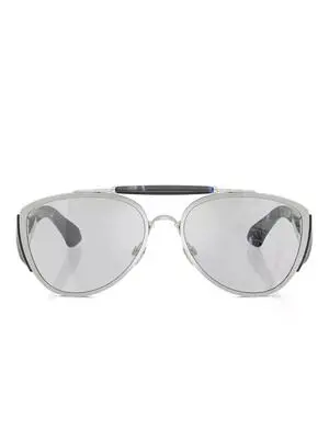 Burberry Pilot-frame Sunglasses - Silver