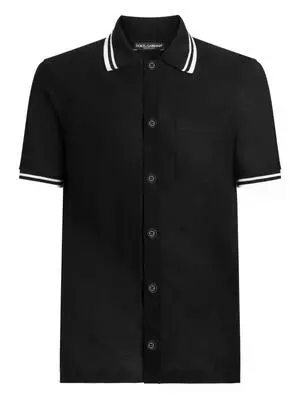 Dolce & Gabbana Short-sleeves Cotton Shirt - Black