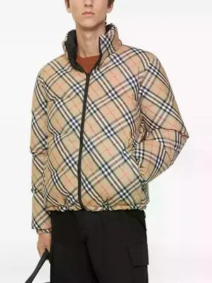 Burberry Reversible Check Snowdon Puffer Jacket - Neutrals