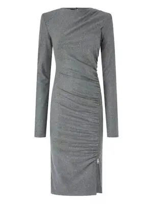 Pinko Slim-fit Midi Dress With Draping