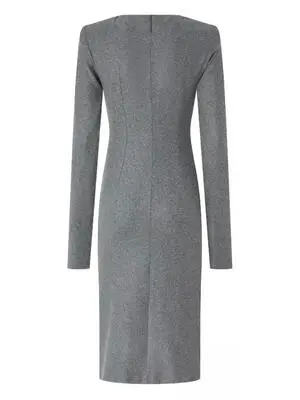 Pinko Slim-fit Midi Dress With Draping