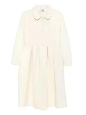 Vivetta Pleated Coat With Peter Pan Collar