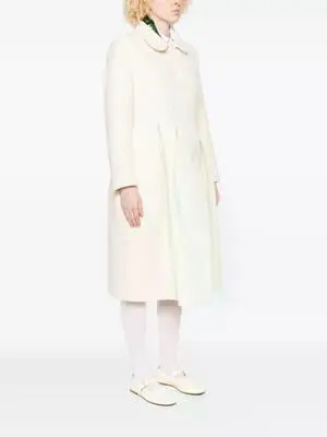 Vivetta Pleated Coat With Peter Pan Collar